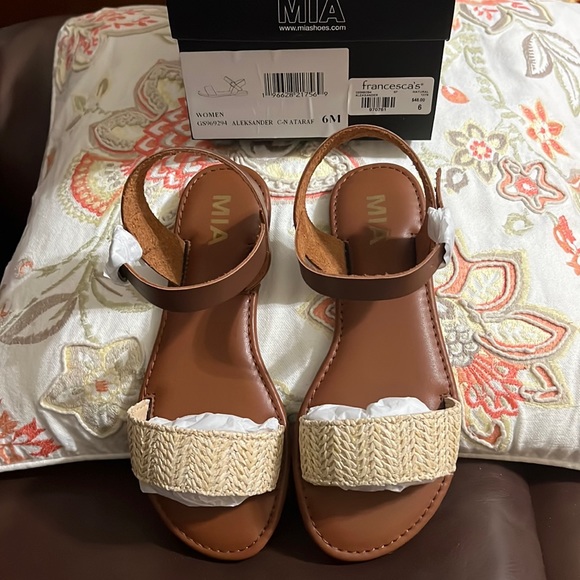 MIA | Shoes | Mia Aleksander Raffia Sandals | Poshmark